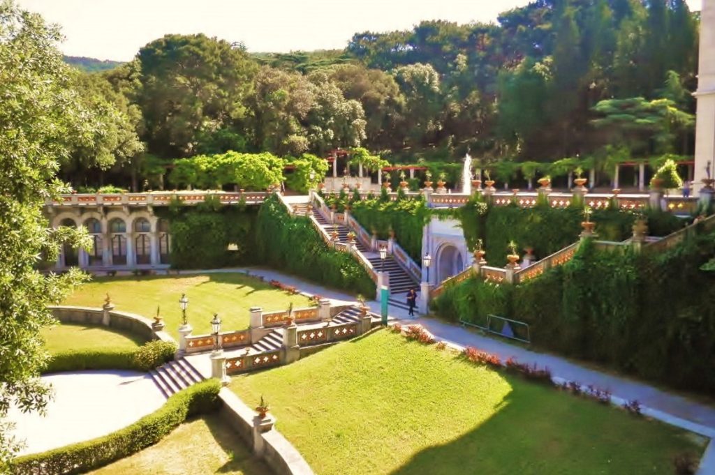 Parco del castello di Miramare Trieste. Circonda l'intero Castello